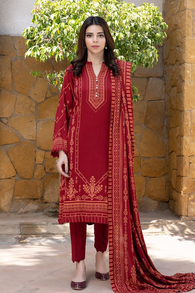 Lakhany 3 Piece Printed Cashmi Vool Vol 02 Suit CVC-1011-A – Stylealouduk